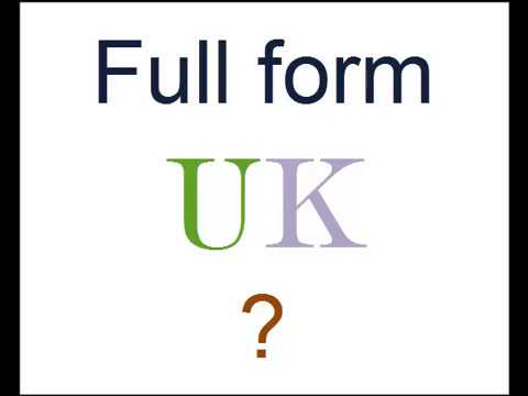 Full Form of UK ?