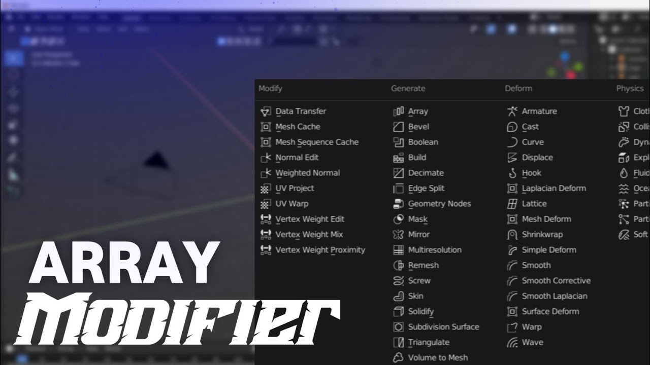 Array Modifiers In Blender - Modifiers #1