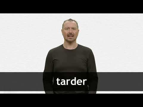 English Translation of “TARDER” | Collins French-English Dictionary