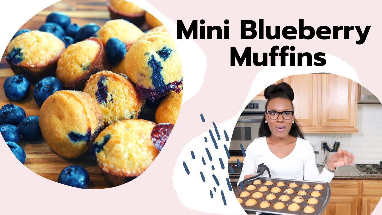 Mini Vanilla Blueberry Muffins | SHQUITA