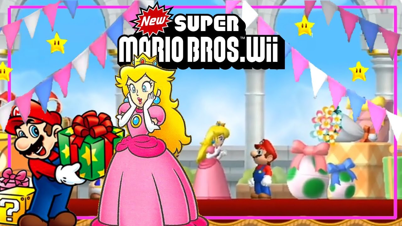 New Super Mario Bros Wii Opening | Princess Peach's Birthday
