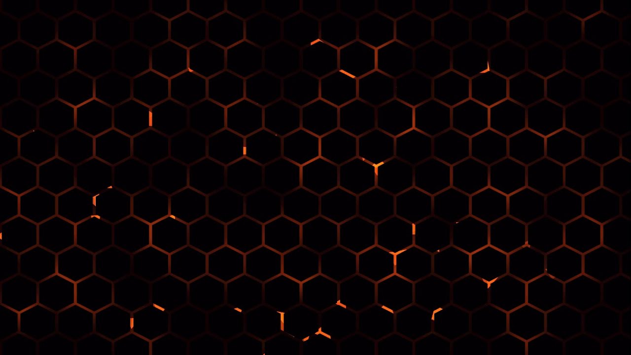 Lighting Background | Hexagonal Pattern Background Video | HD