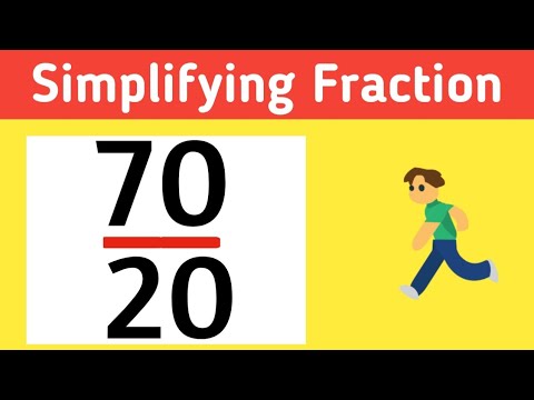 Simplify the fraction 70/20 (as a mixed number)