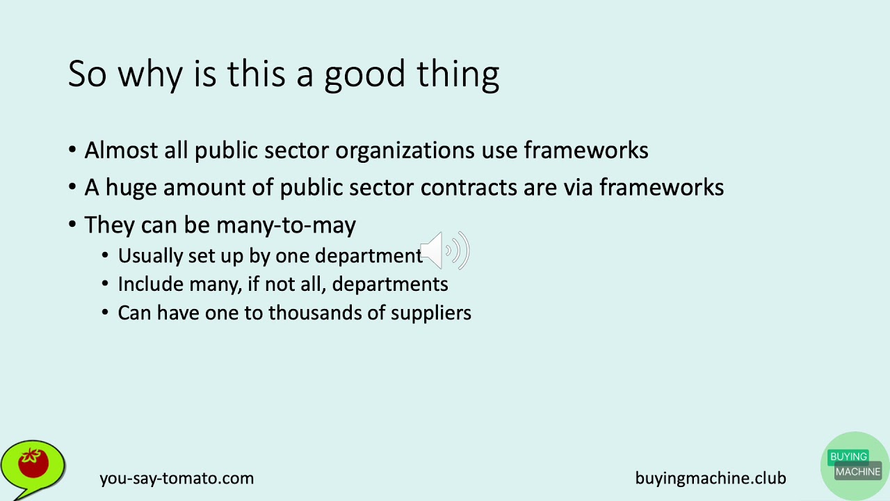 101 What is a Procurement Framework Part 1
