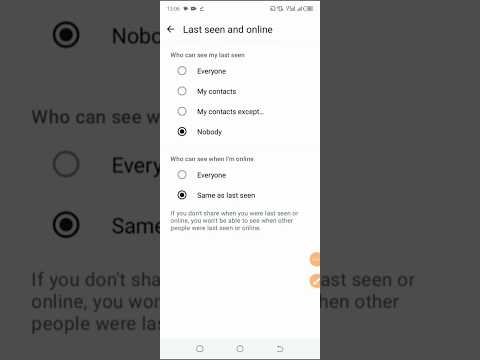 How to turn off Whatsapp Last Seen or Online status