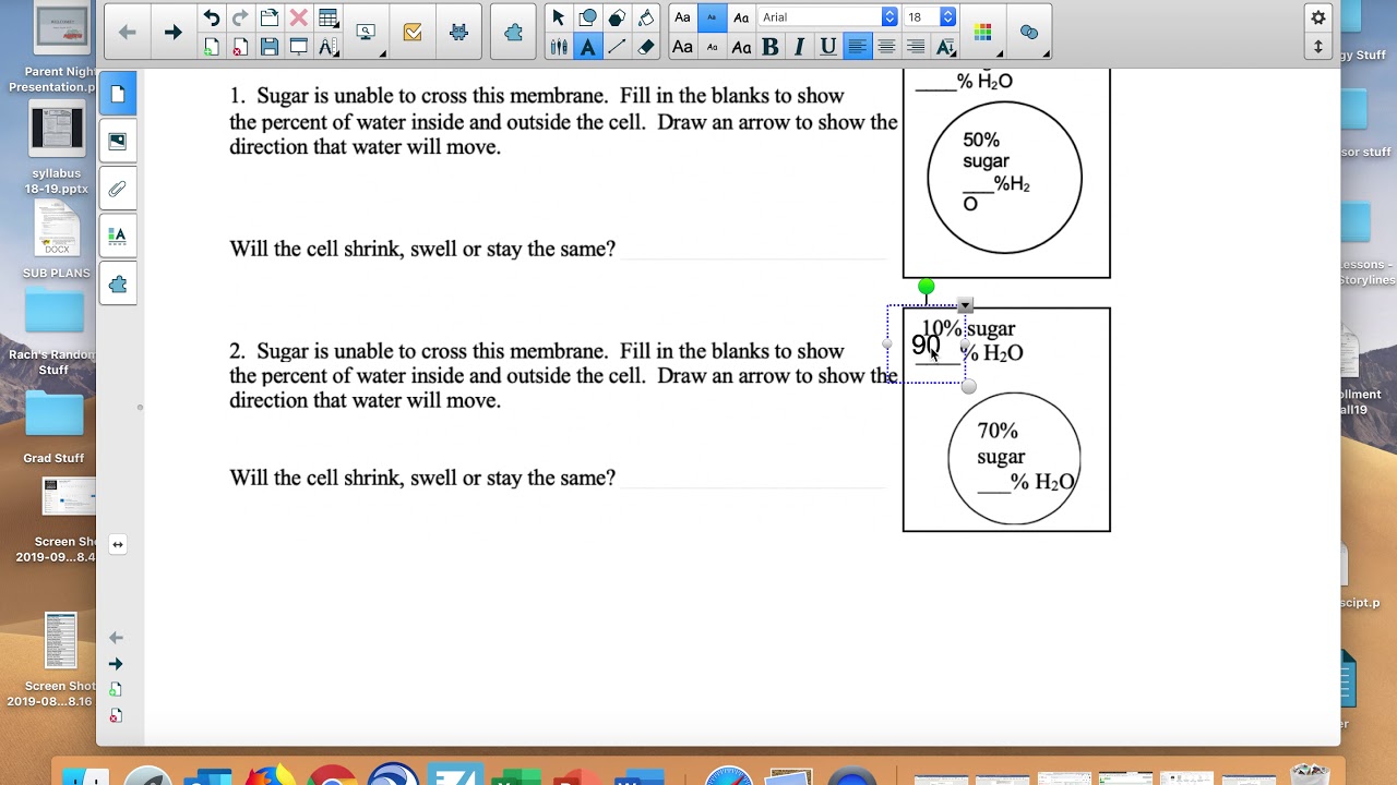 Osmosis Practice Problems