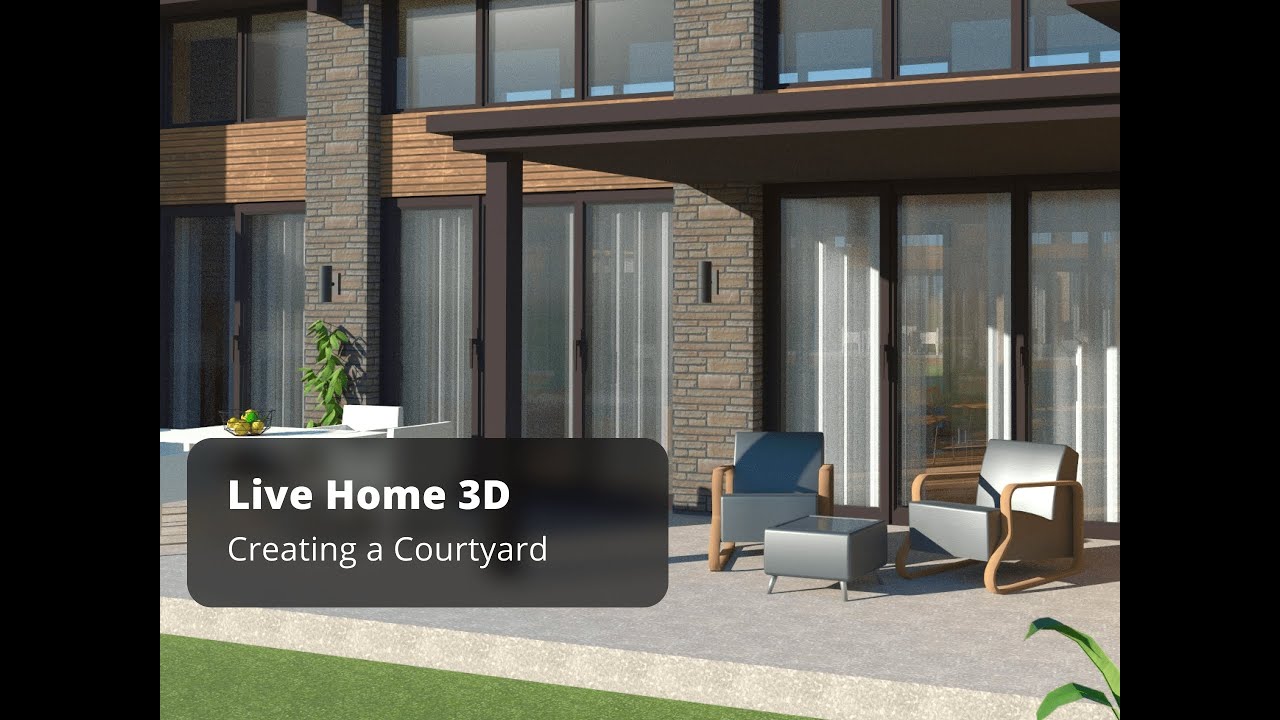 Creating a Courtyard in Live Home 3D