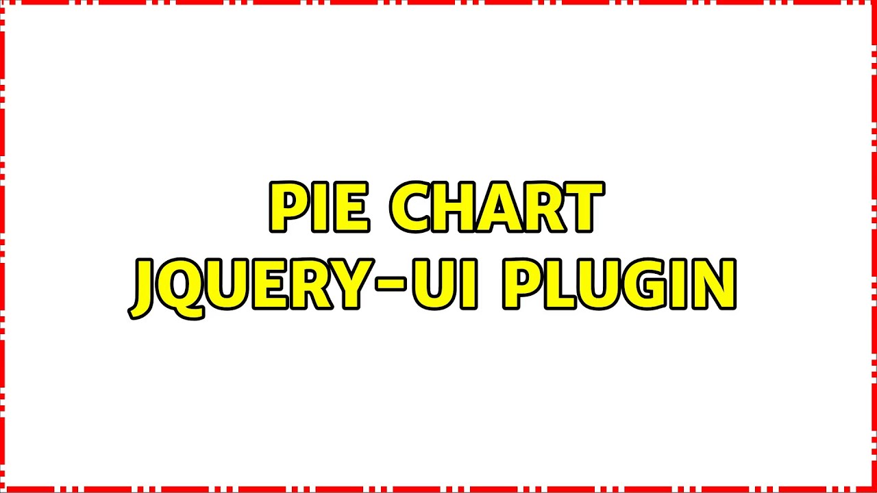 Pie Chart jQuery-UI plugin