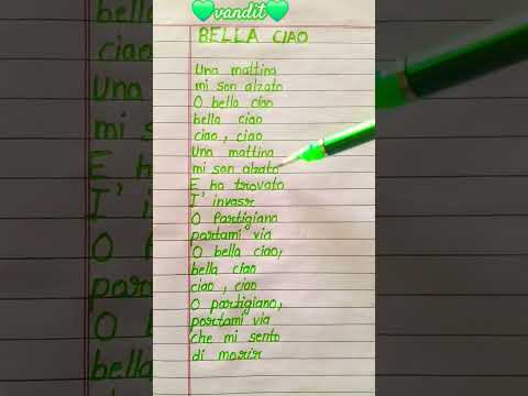 BELLA CIAO LYRICS IN ENGLISH #lyricvideo #shortvideo #trending
