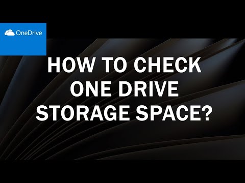 How to check One Drive Storage