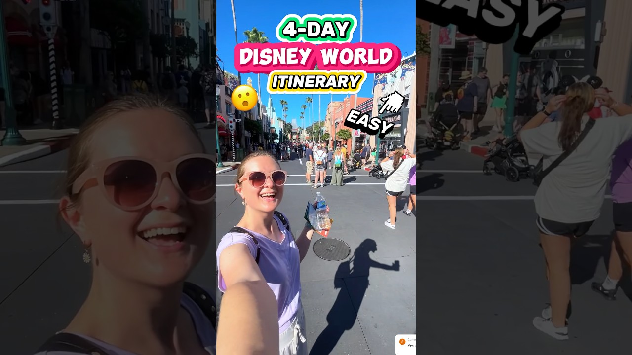 EASY 4-Day Disney World Itinerary! 😮🏰 (Disney World Vacation Planning Tips)