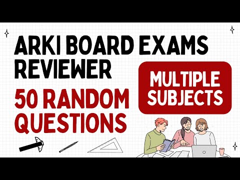 Arki Board Exam Review | 50 Random Questions | Architect Licensure Exam