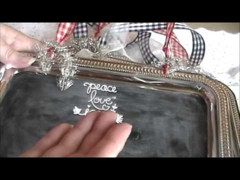 DIY Magnetic Dollar Store Metal Tray Chalkboards