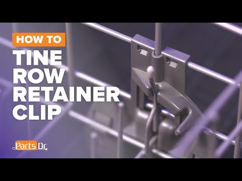 How to replace Tine Row Retainer Clip part # WPW10078215 on your Whirlpool KitchenAid Dishwasher