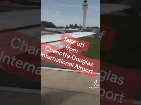 Take off from Charlotte Douglas Int’l airport #takeoff #windowseat