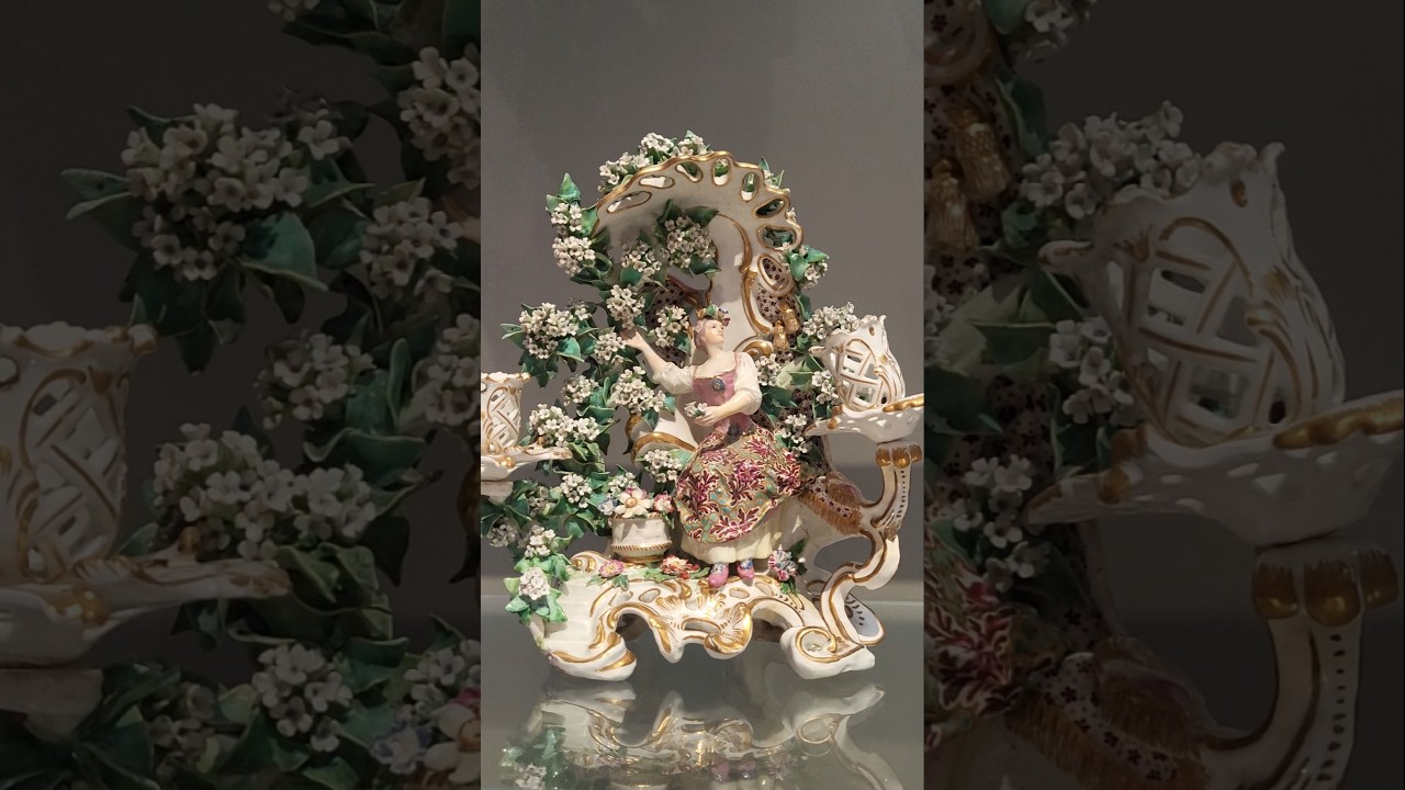 18th Century Chelsea porcelain manufactory at Wadsworth Atheneum Museum of Art #AntiqueCandleholder