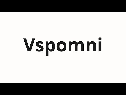 How to pronounce Vspomni | Вспомни (Remember in Russian)