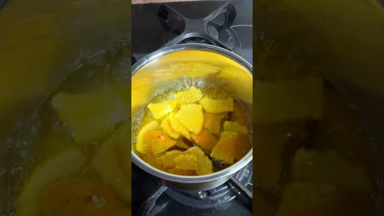 Esto se puede hacer con cáscaras de mandarina
