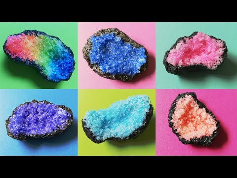 DIY Sugar and Glue Crystals│no borax│no salt