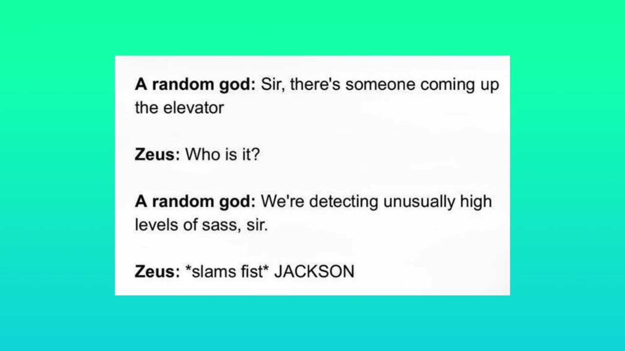 Funny Percy Jackson memes part 4