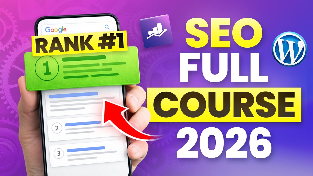 WordPress SEO for Beginners 2026 (Rank Math) — Full Course