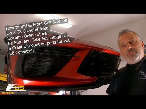 How to Install Front Grill Screens on a C8 Corvette From Extreme Online Store