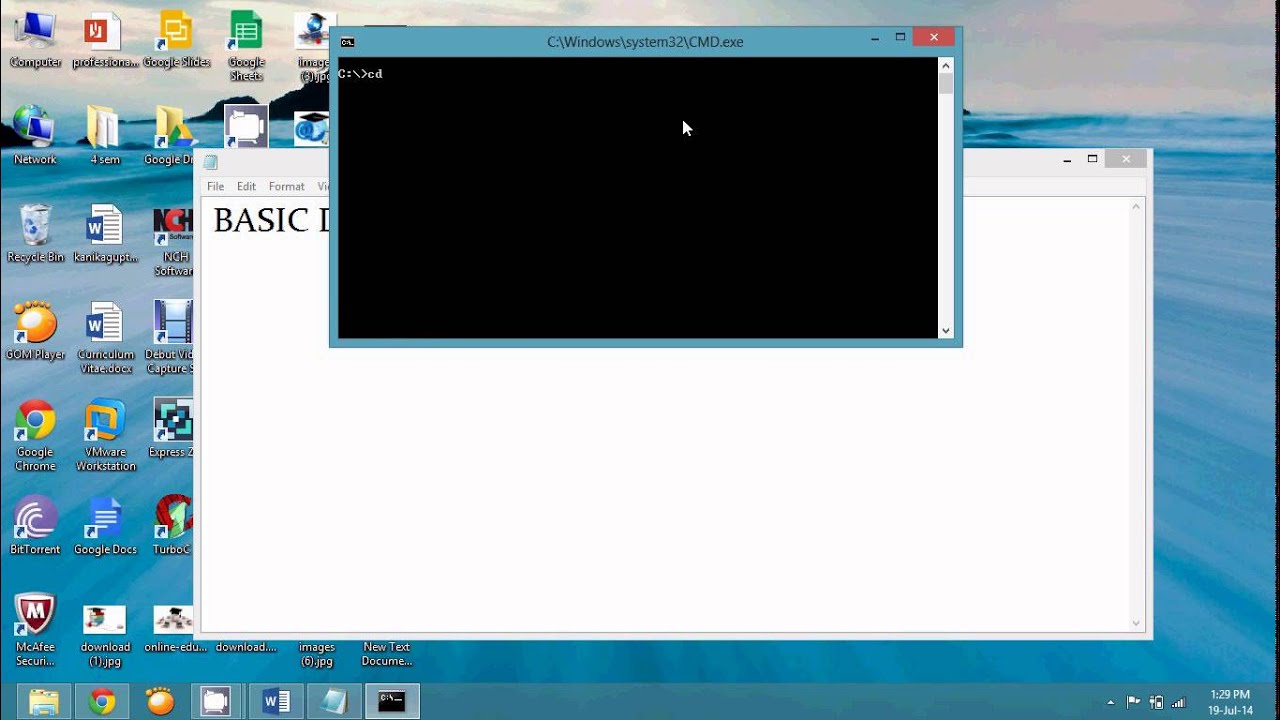 Basic DOS commands tutorial part-1[HD]