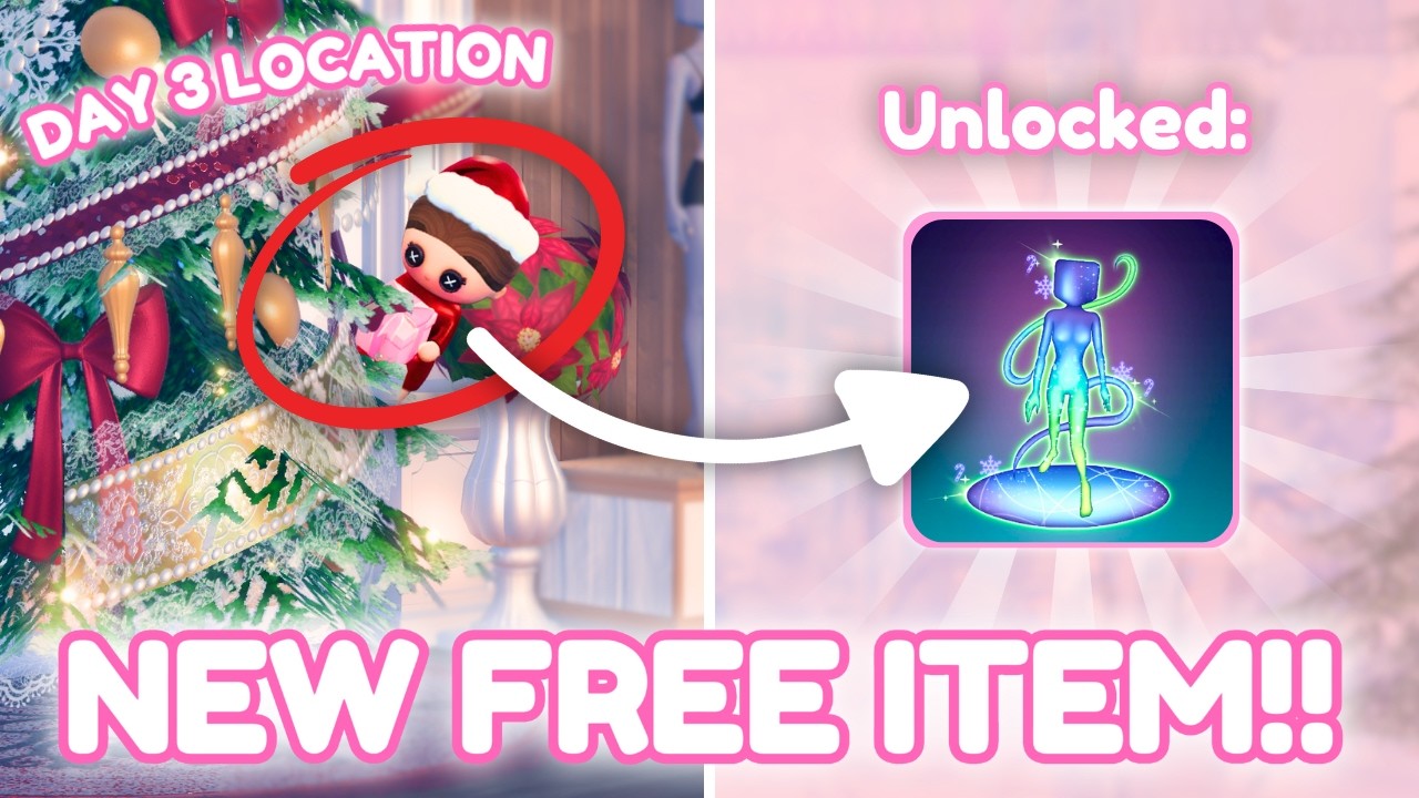 *DAY 3* LANA ELF DOLL LOCATION FOR *FREE REWARDS* FOR ADVENT CALENDAR IN DRESS TO IMPRESS WINTER!!