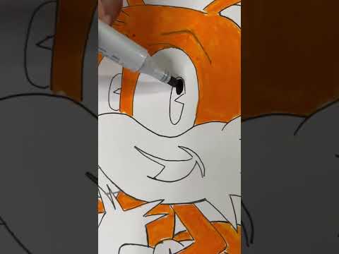 Drawing Tails From Sonic The Hedgehog - Step by Step
