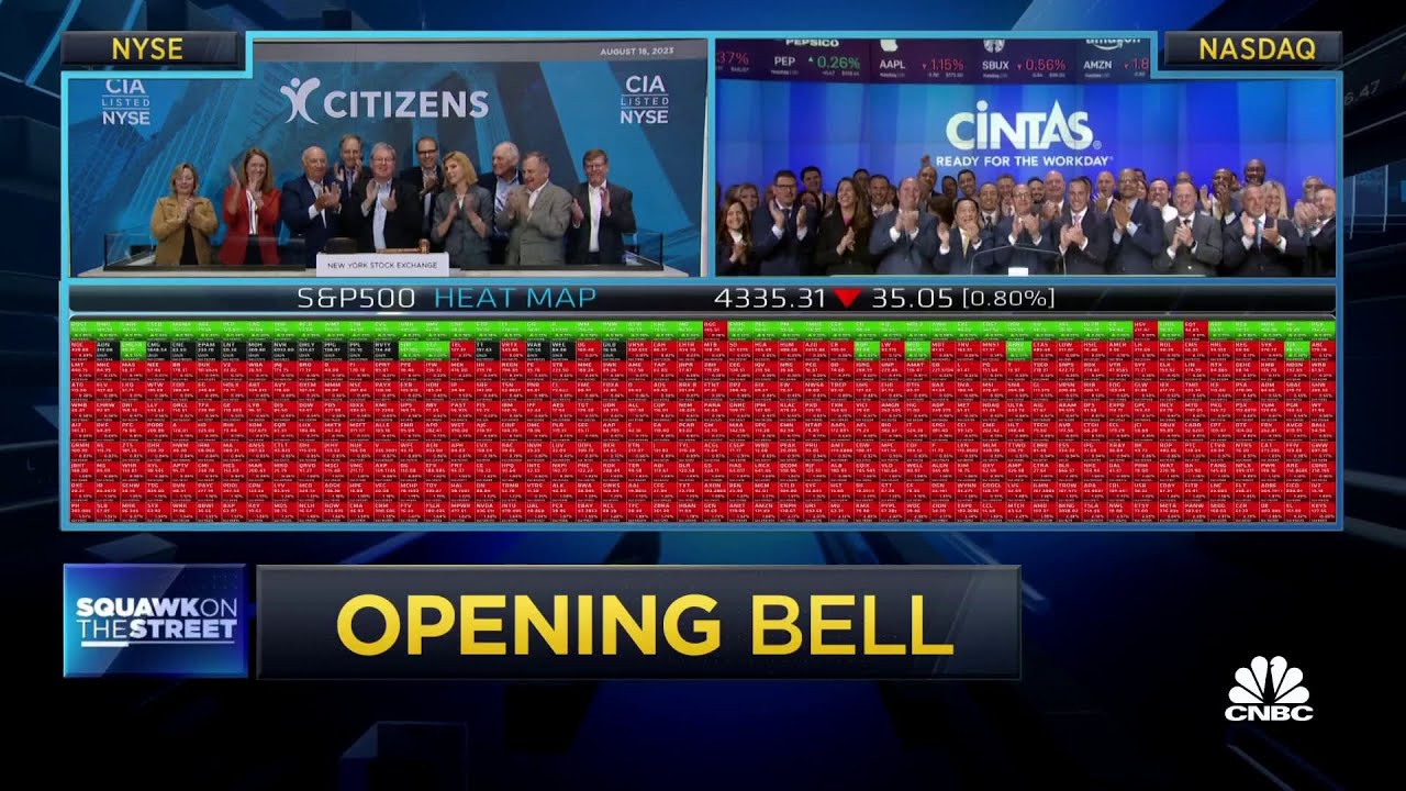 Opening Bell: August 18, 2023