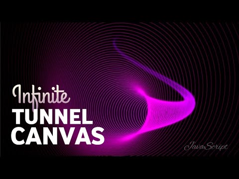 Infinite Tunnel Animation with HTML5 Canvas | JavaScript Canvas Tutorial | HTML 5 Canvas