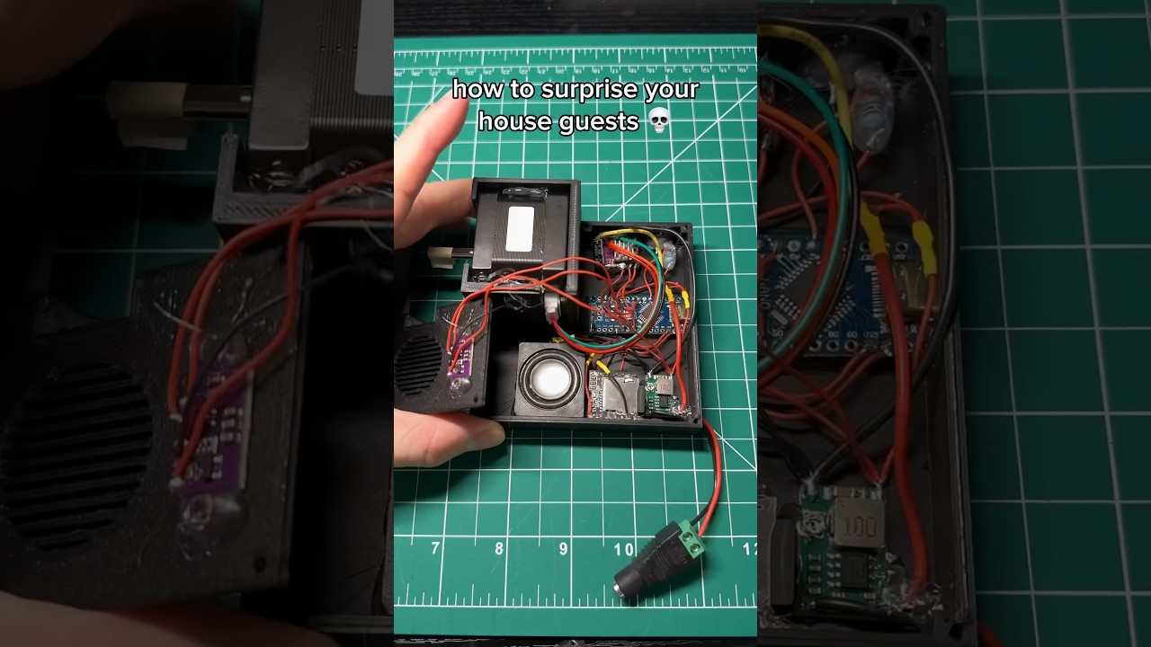 Your house guests will definitely love this 💀 #electronics #arduino #engineering