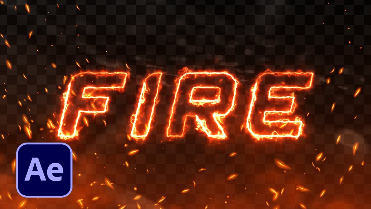 After Effects Burning Text Effect (Easy Tutorial)