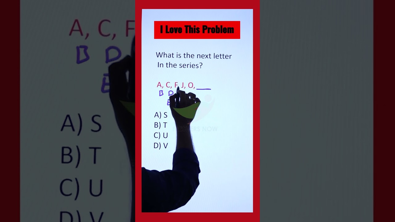 Next Letter in the Series Math Riddle in Telugu | Algebra Pattern Recognition #shorts #math #algebra
