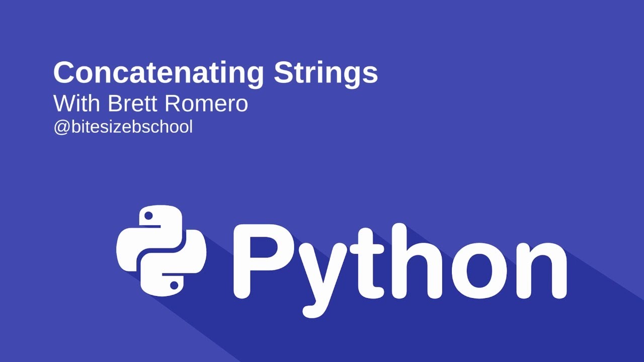 Concatenating Strings with Python