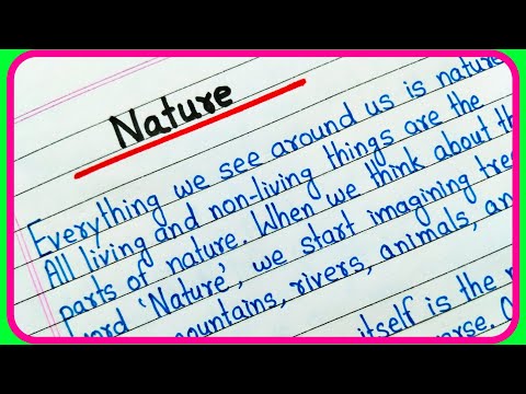 Essay on nature in English || Nature essay writing || Paragraph on Nature in English