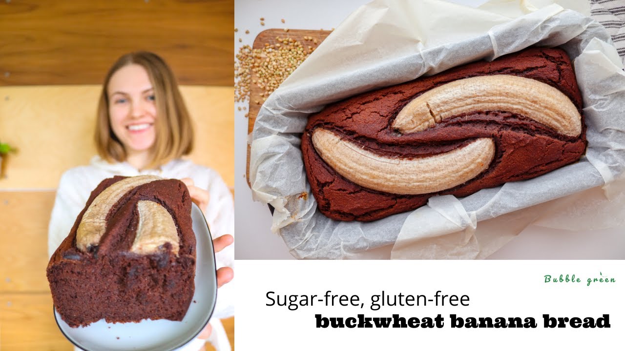 Vegan buckwheat banana bread | Gluten-free, sugar-free