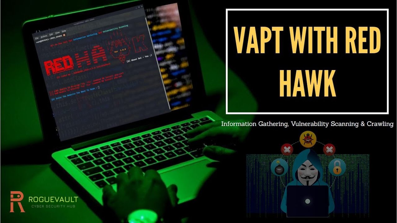 Penetration Testing | Information Gathering, Vulnerability Scanning & Crawling | RED HAWK on Kali