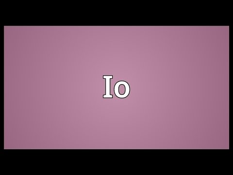 Io Meaning
