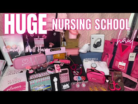 HUGE NURSING SCHOOL SUPPLIES HAUL | MUST-HAVE ESSENTIALS 2025 #nursingschool