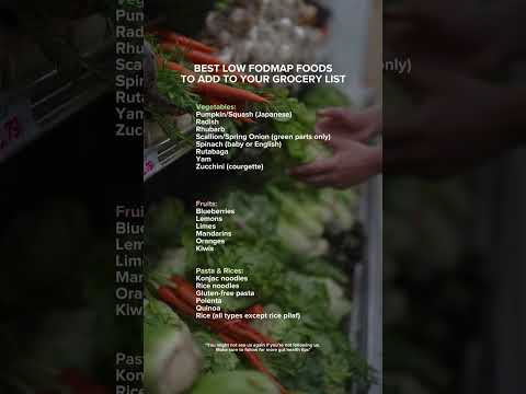 The best grocery list that's low FODMAP and gut friendly!
