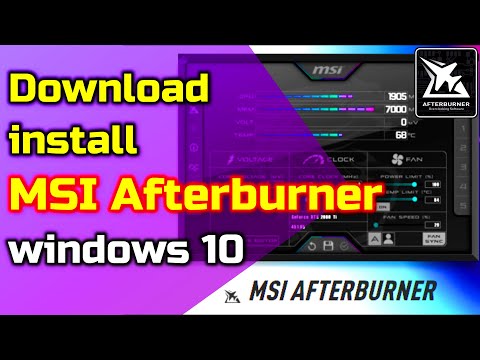 How to Download and install MSI Afterburner in windows 10