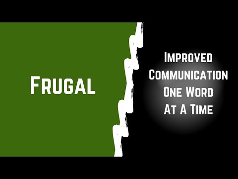 Word of the day #54: Frugal
