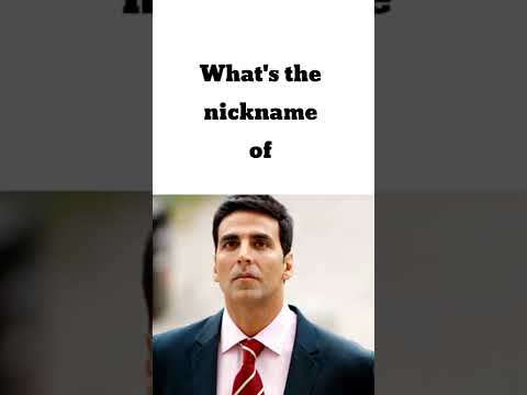 What Is The Nickname Of Akshay Kumar #akshaykumar