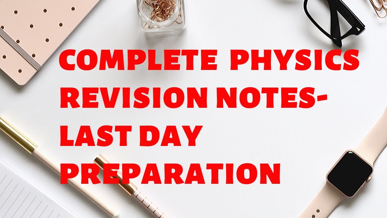 COMPLETE PHYSICS REVISION NOTES- most important for board exam||DON'T MISS MARKS-CLASS 12TH-free pdf