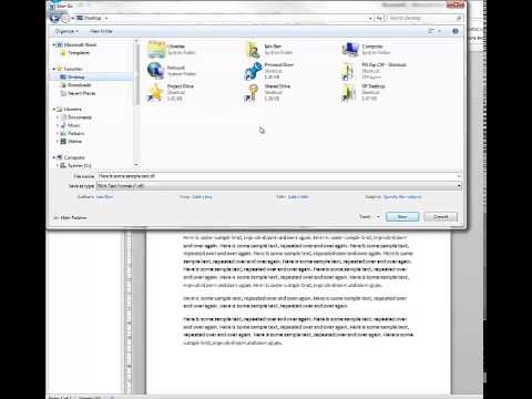 Creating rich text format documents