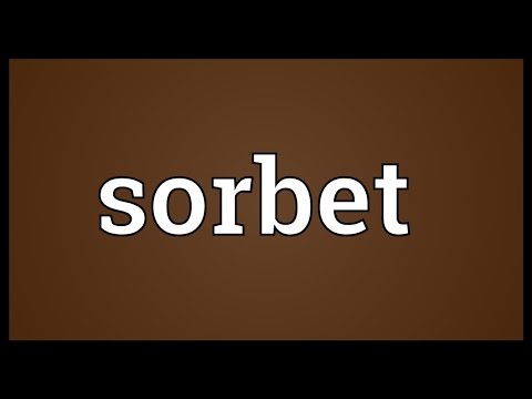 Sorbet Meaning