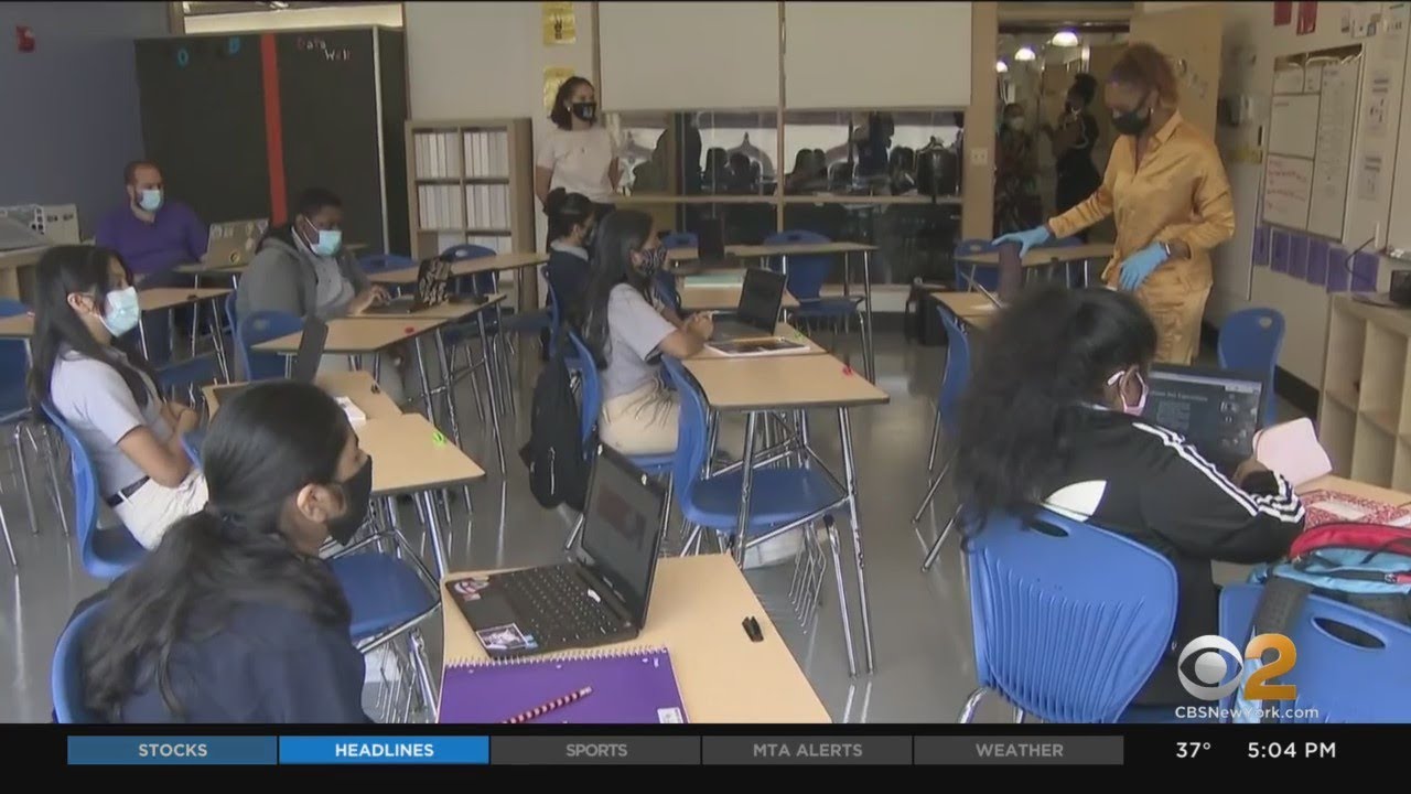 Elementary School Students Return For In-Person Learning In New York City