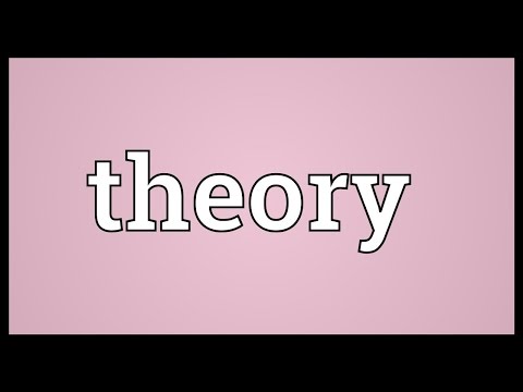 Theory Meaning