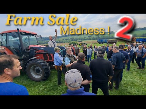 Farm Sale Madness 2" Auction Fever!" Farm Machinery Ford Tractors, Massey, Claas John Deere